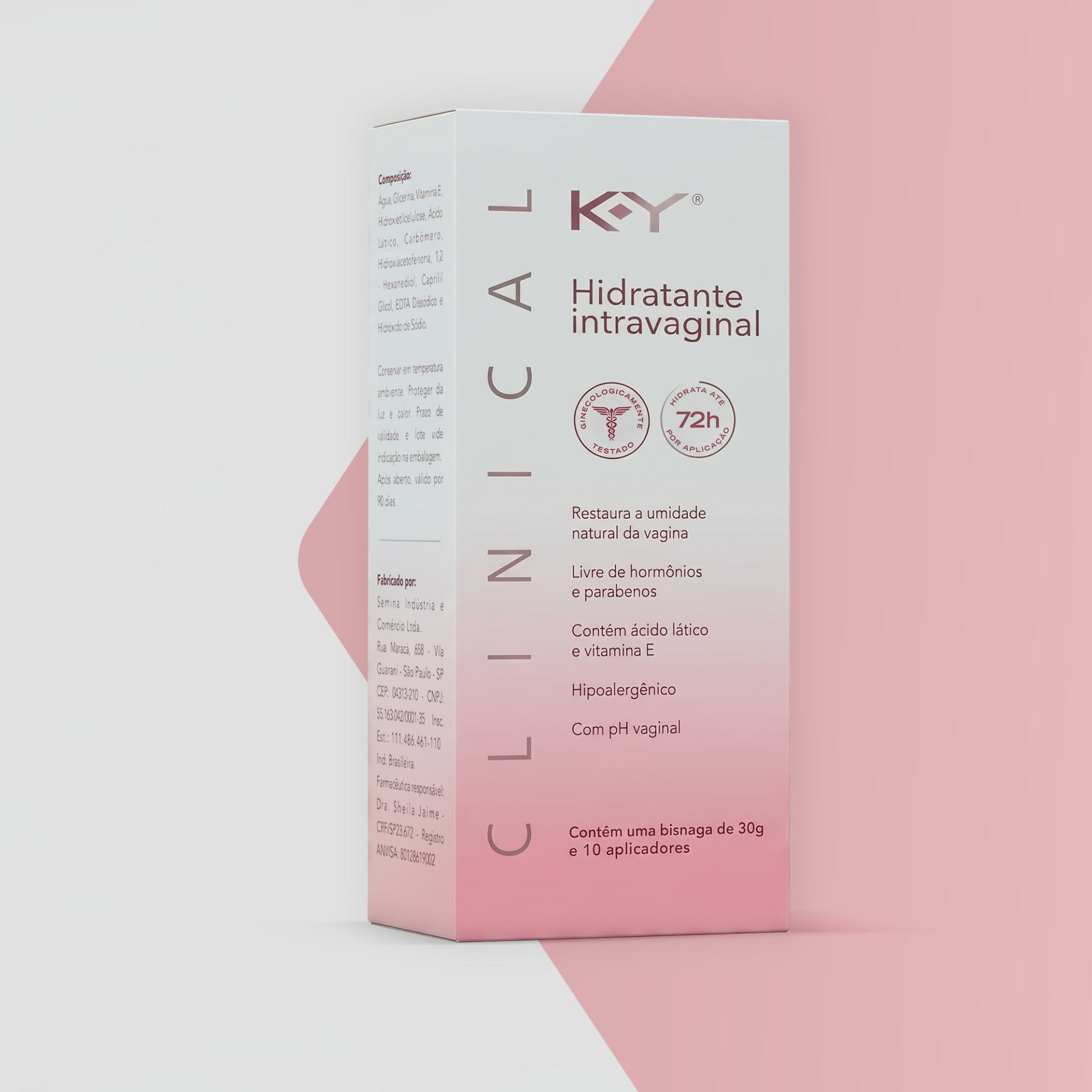 Cuidado íntimo completo com a KY CLINICAL